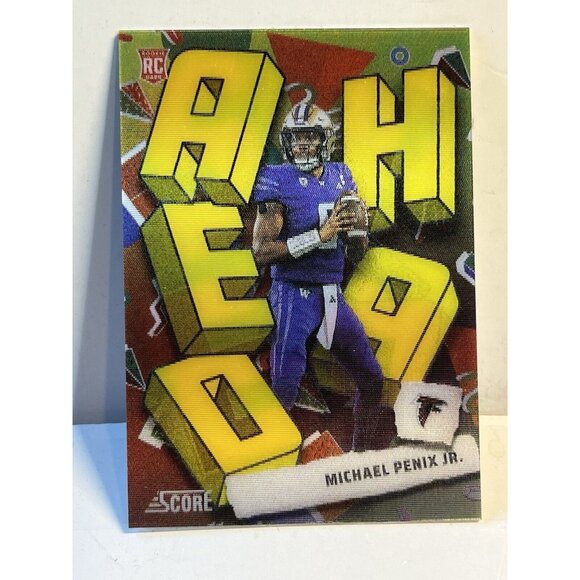 Toys | 224 Score Michael Penix Jr Step Ahead Sampj Rare Nfl Football ...